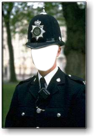 London Bobby Policeman - FACEinHOLE
